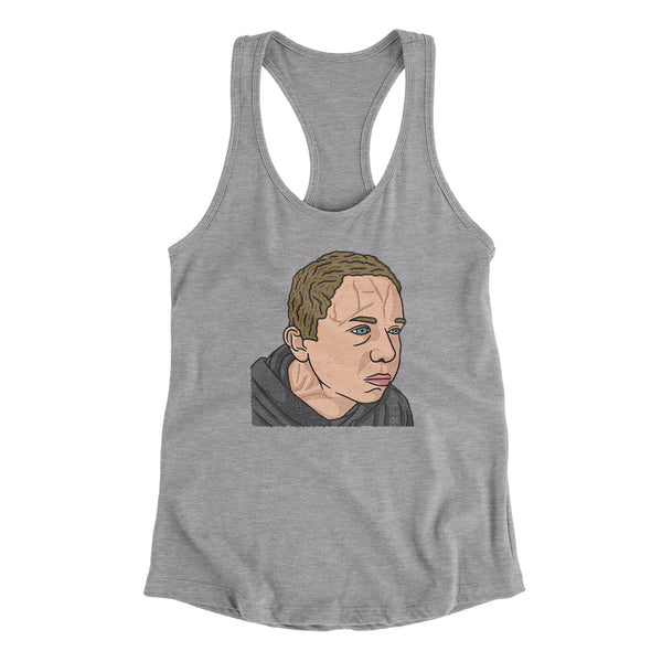 Bulging Forehead Vein Guy Meme Women's Racerback Tank - Famous IRL