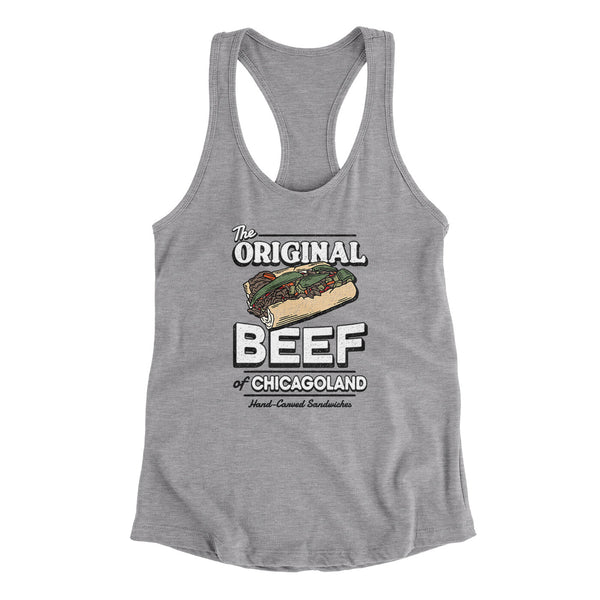 The Original Beef Of Chicagoland Women's Racerback Tank - Famous IRL
