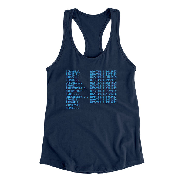 Uss Sulaco Crew List Women's Racerback Tank - Famous IRL