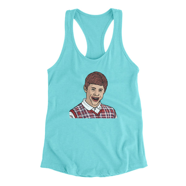 Bad Luck Brian Meme Funny Women's Racerback Tank - Famous IRL