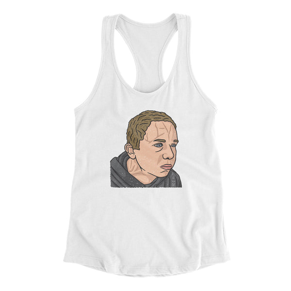 Bulging Forehead Vein Guy Meme Funny Women's Racerback Tank - Famous IRL