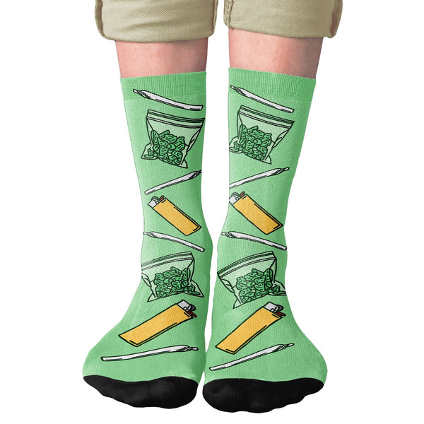 Sticky Icky Adult Crew Socks - Famous IRL